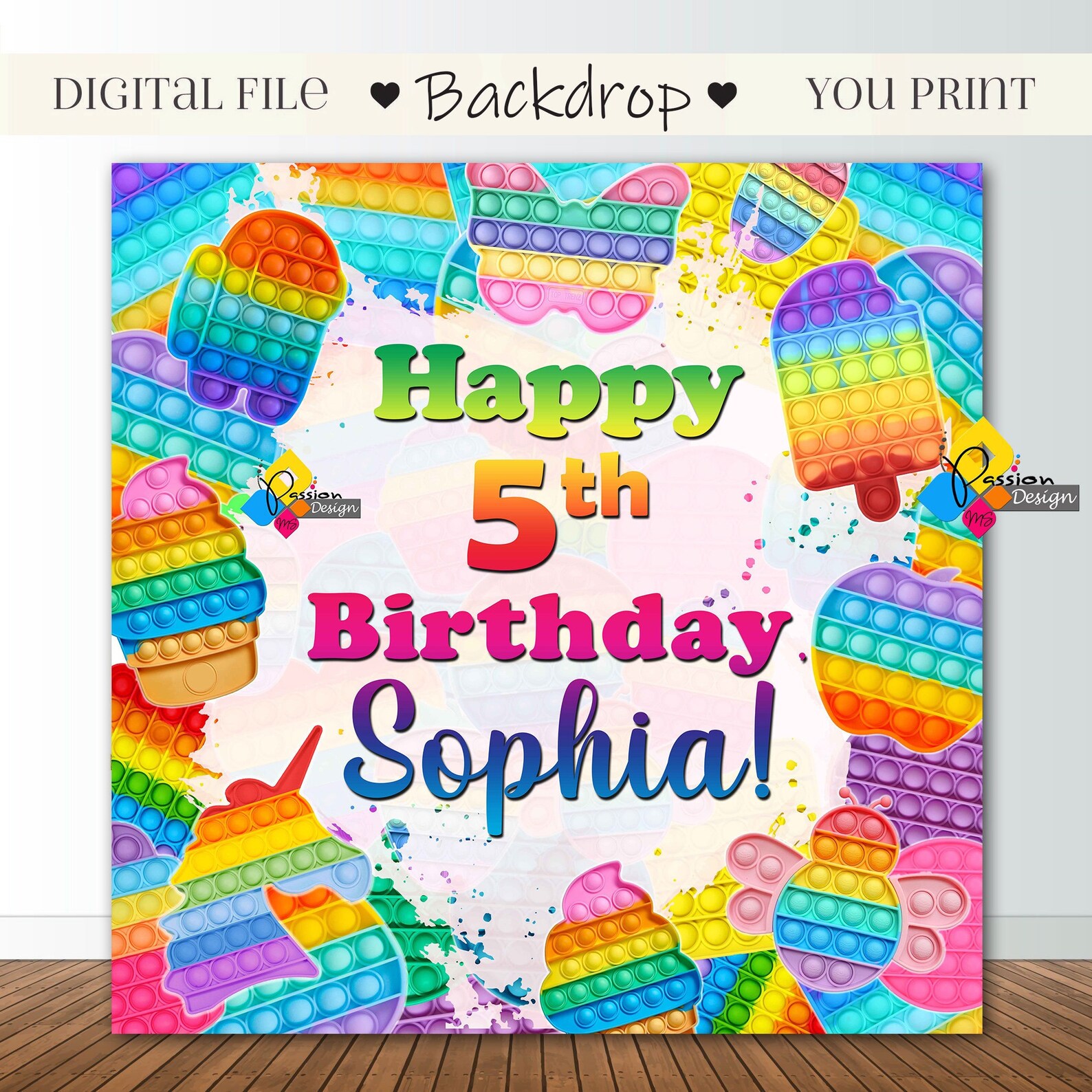 Printable POP IT FIDGET Toys Backdrop. Pop It Fidget Birthday - Etsy Canada