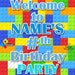 Printable BUILDING BLOCKS Birthday Welcome Board. Building Blocks ...