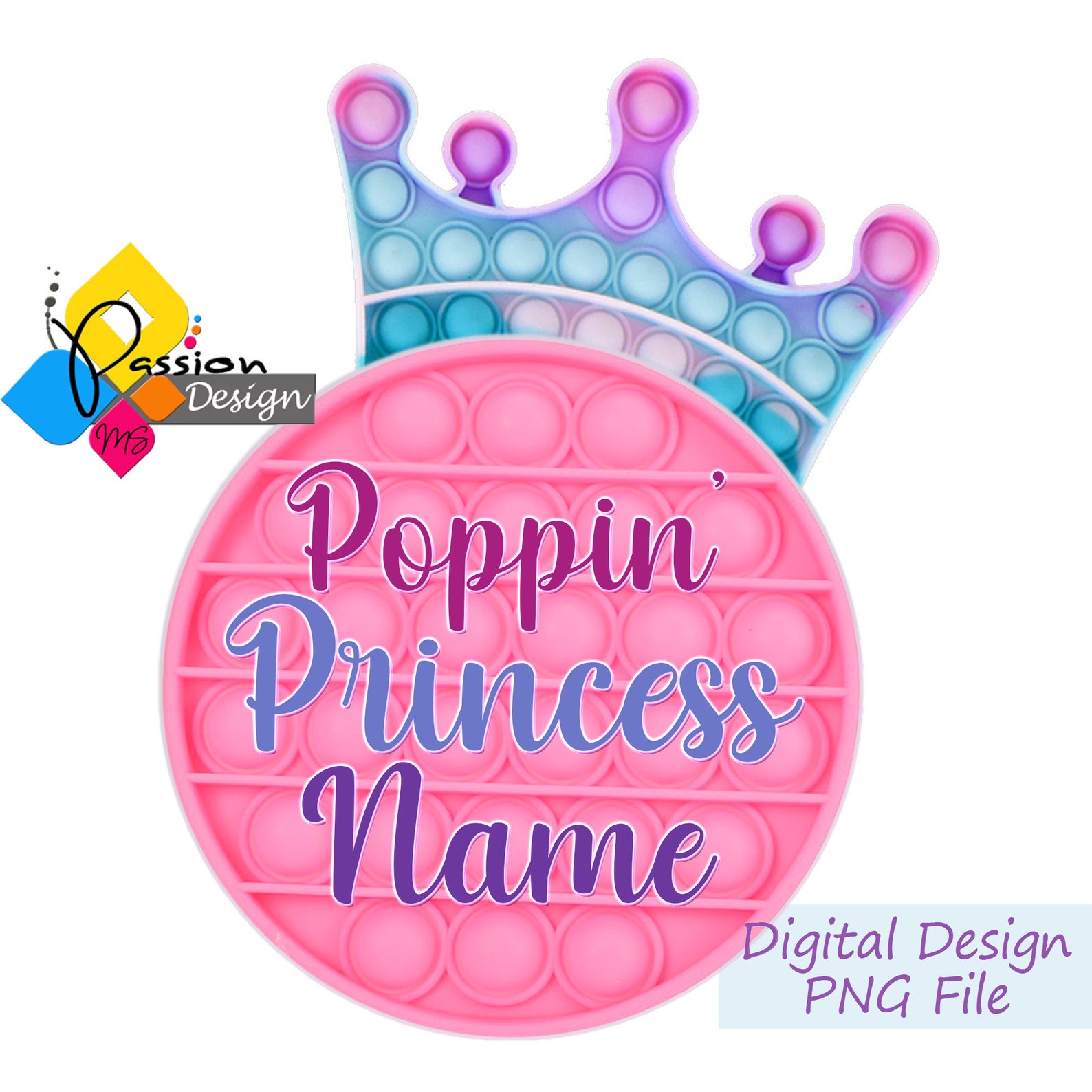 Digital Pop It Fidget Toys Design Download. Custom Graphic for - Etsy