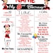 Printable MINNIE MOUSE Milestone Board. First Birthday Minnie Mouse Red ...