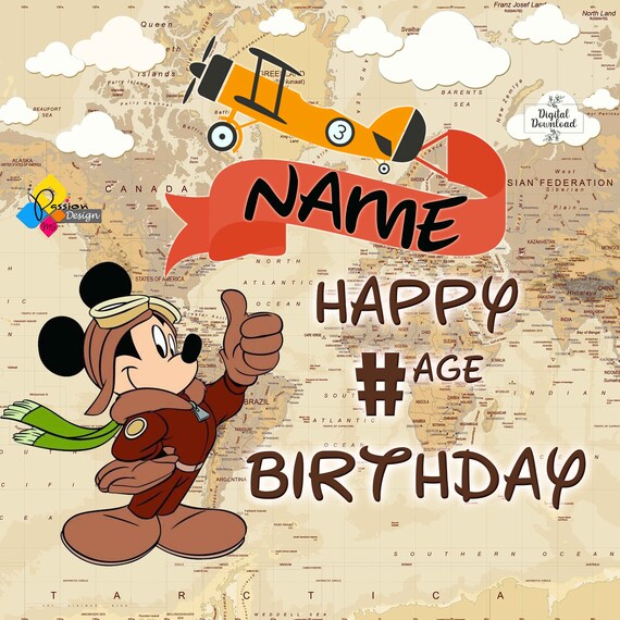 Happy Birthday Mickey Mouse Poster