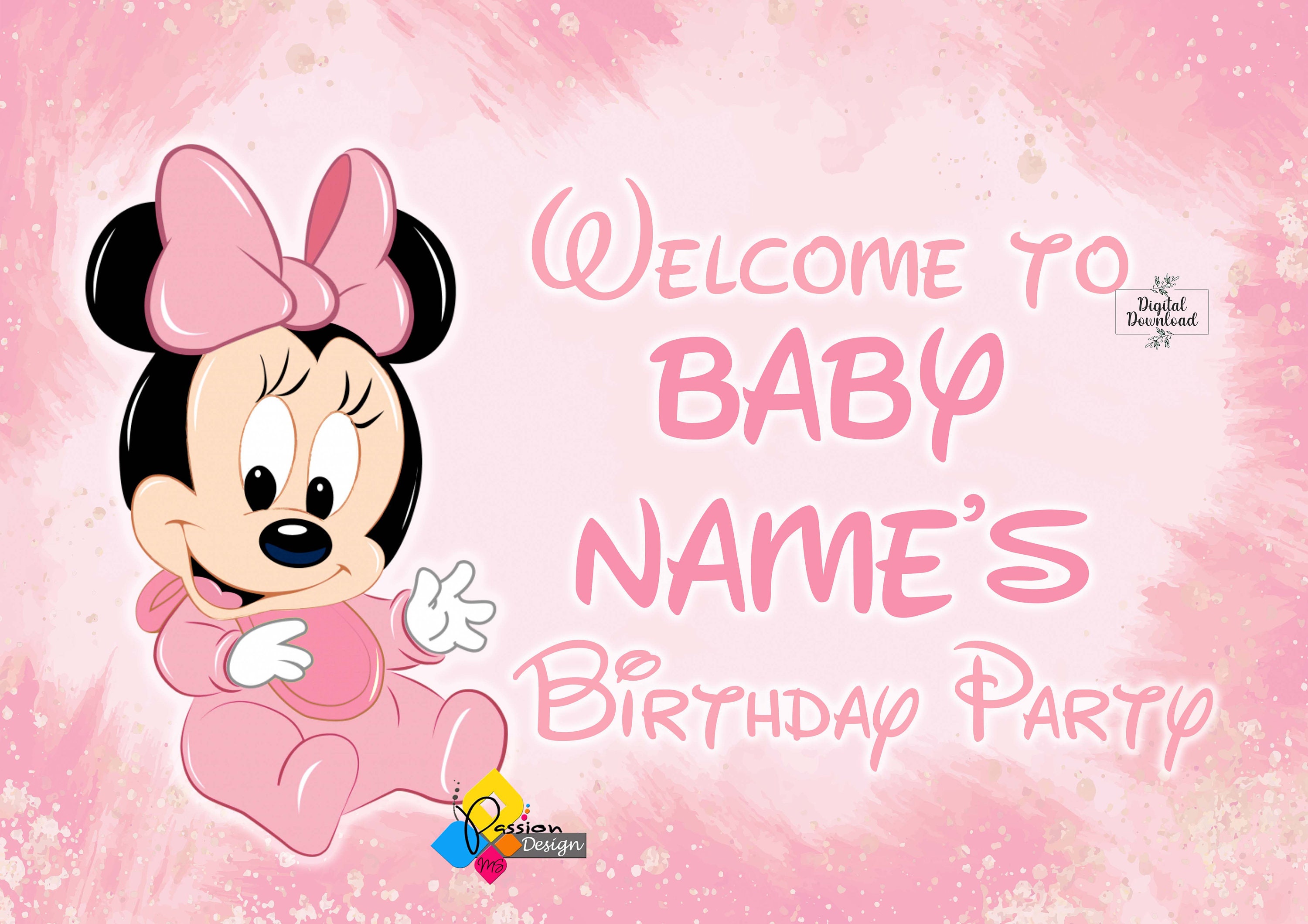 Minnie Mouse Baby Birthday