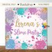 Printable SLIME Backdrop. Slime Birthday Party Decor. Personalized ...