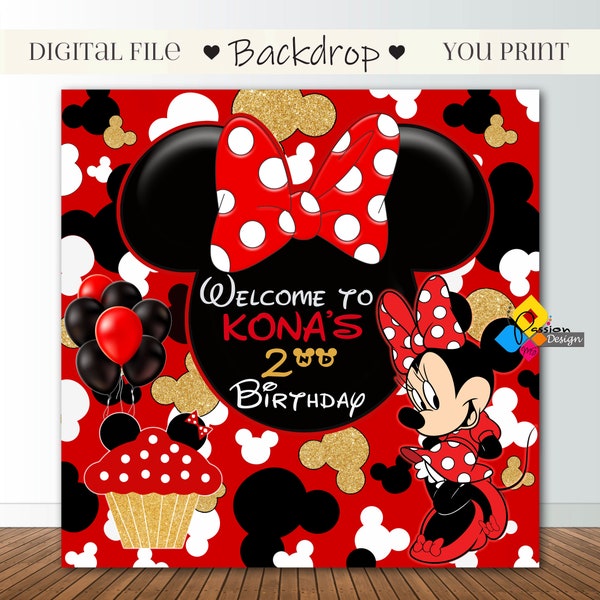 Minnie Mouse Banner - Etsy