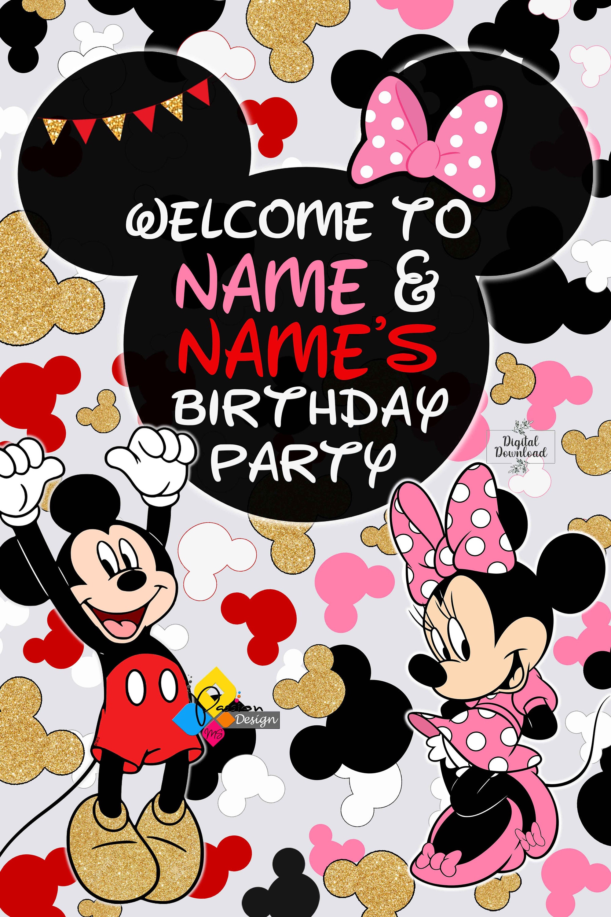 Mickey And Minnie Birthday Wallpaper