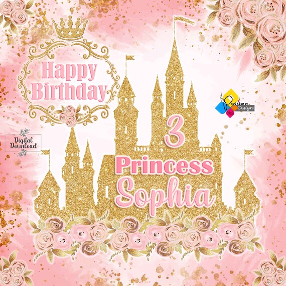 Pink Princess Castle Background