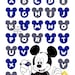 MICKEY Mouse Alphabet Poster. PRINTABLE Wall Art. Mickey Mouse Navy ...