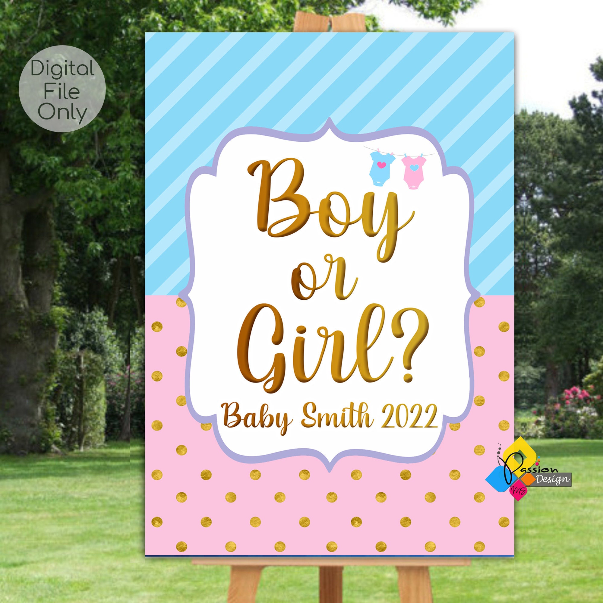 Printable Boy or Girl GENDER REVEAL Welcome Board. Boy or Girl - Etsy ...