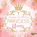 Printable PRINCESS Pink Gold Backdrop. Princess Birthday Party ...