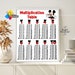 MICKEY Mouse Multiplication Table Poster. Printable Mickey Mouse ...