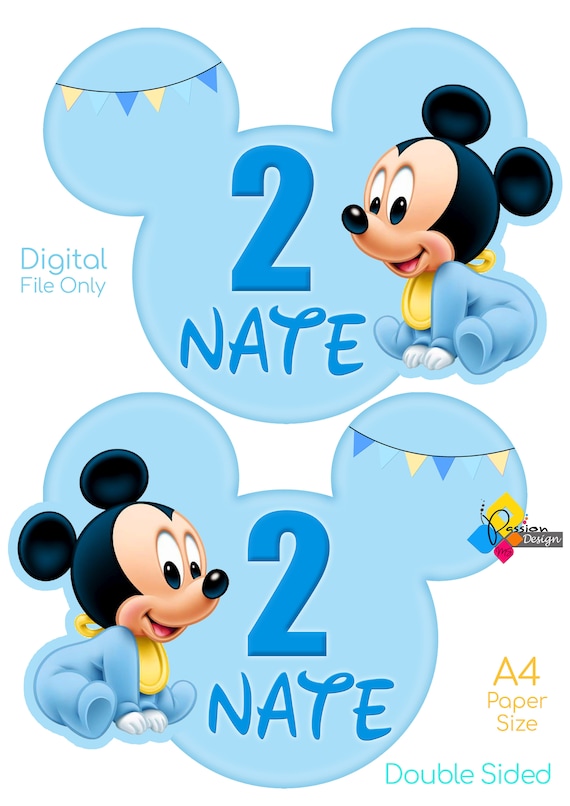 Printable Mickey Mouse Birthday Numbers