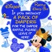 Printable Baby MICKEY MOUSE Diaper Raffle Sign. Baby Shower Diaper ...