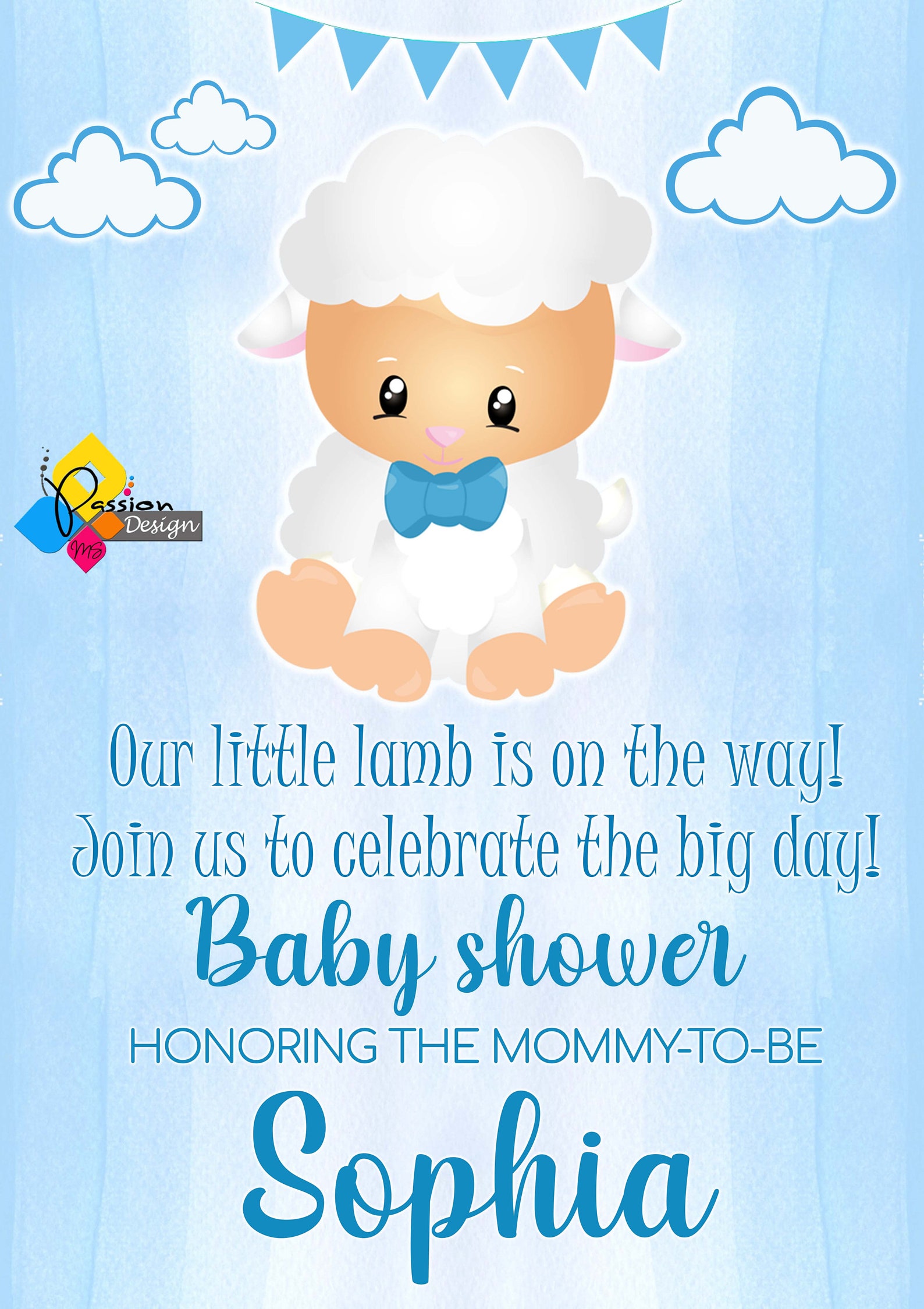 Printable LITTLE LAMB Baby Shower or Birthday Welcome Board. | Etsy