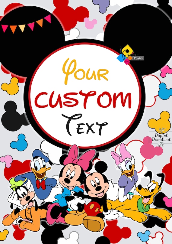 Disney Mickey Mouse Clubhouse Printable Birthday Welcome Sign