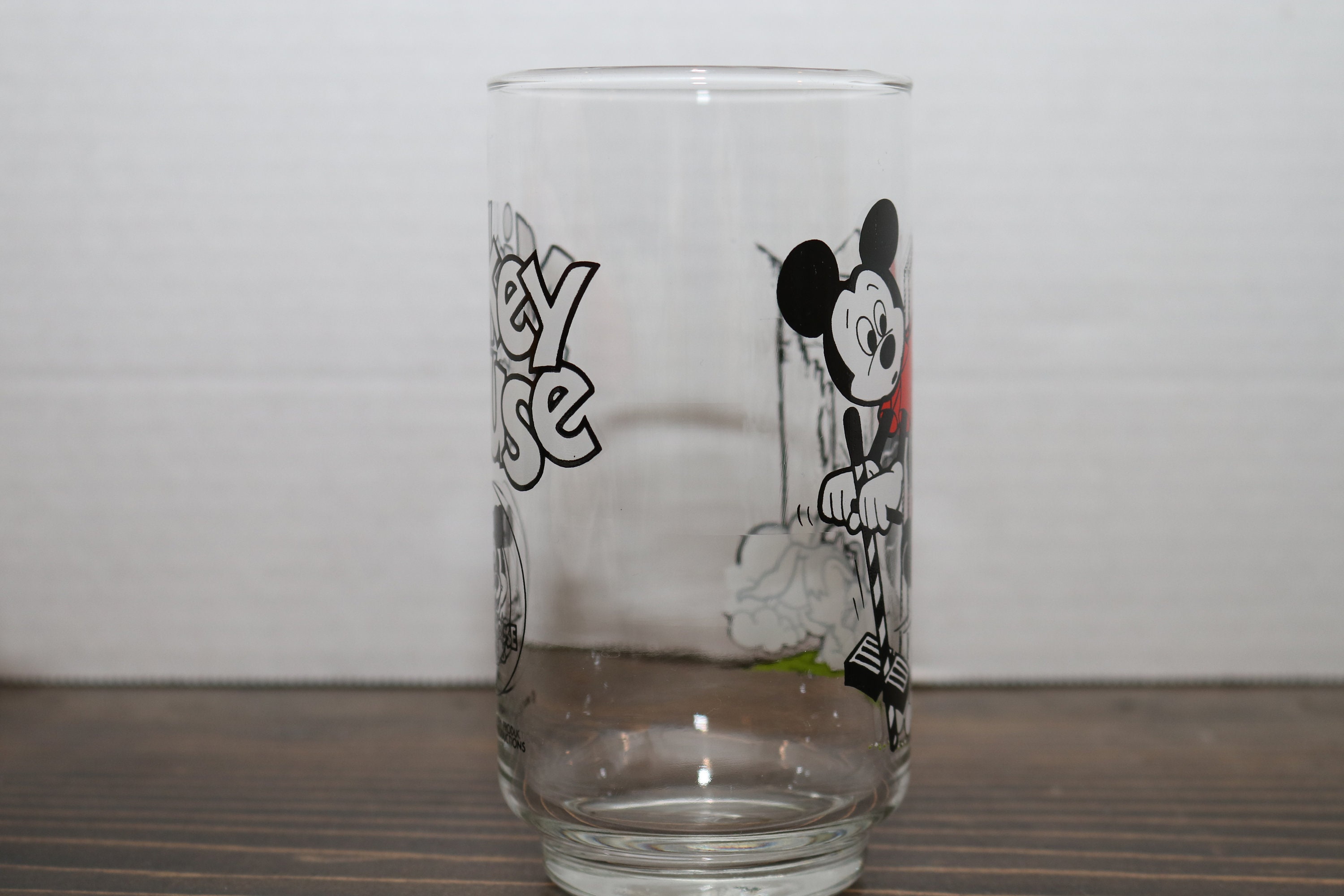 Mickey Mouse Club Mickey Mouse Glass - Etsy