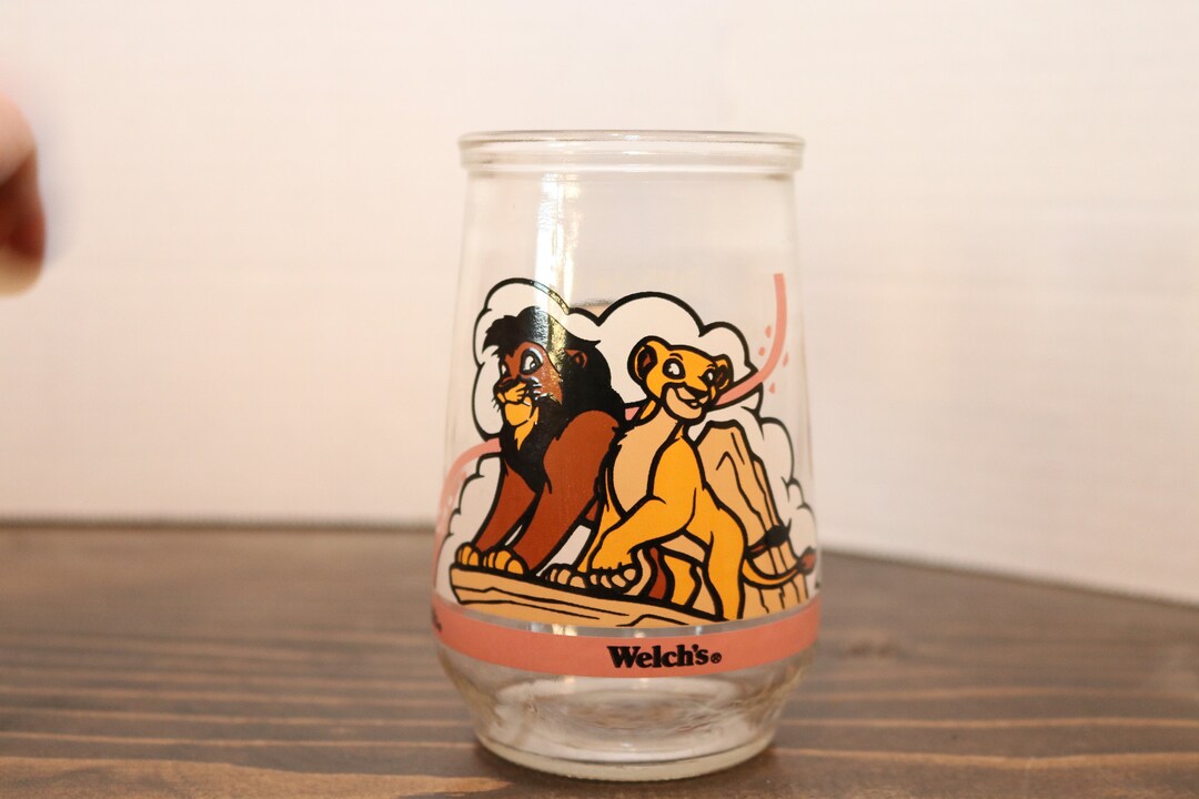 Welch's Lion King Simba's Pride Jelly Jar Glass 6 - Etsy