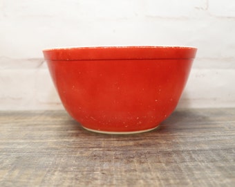 Red Pyrex Primary Mixing Bowl, 402, Made in USA, Vintage Pyrex ...