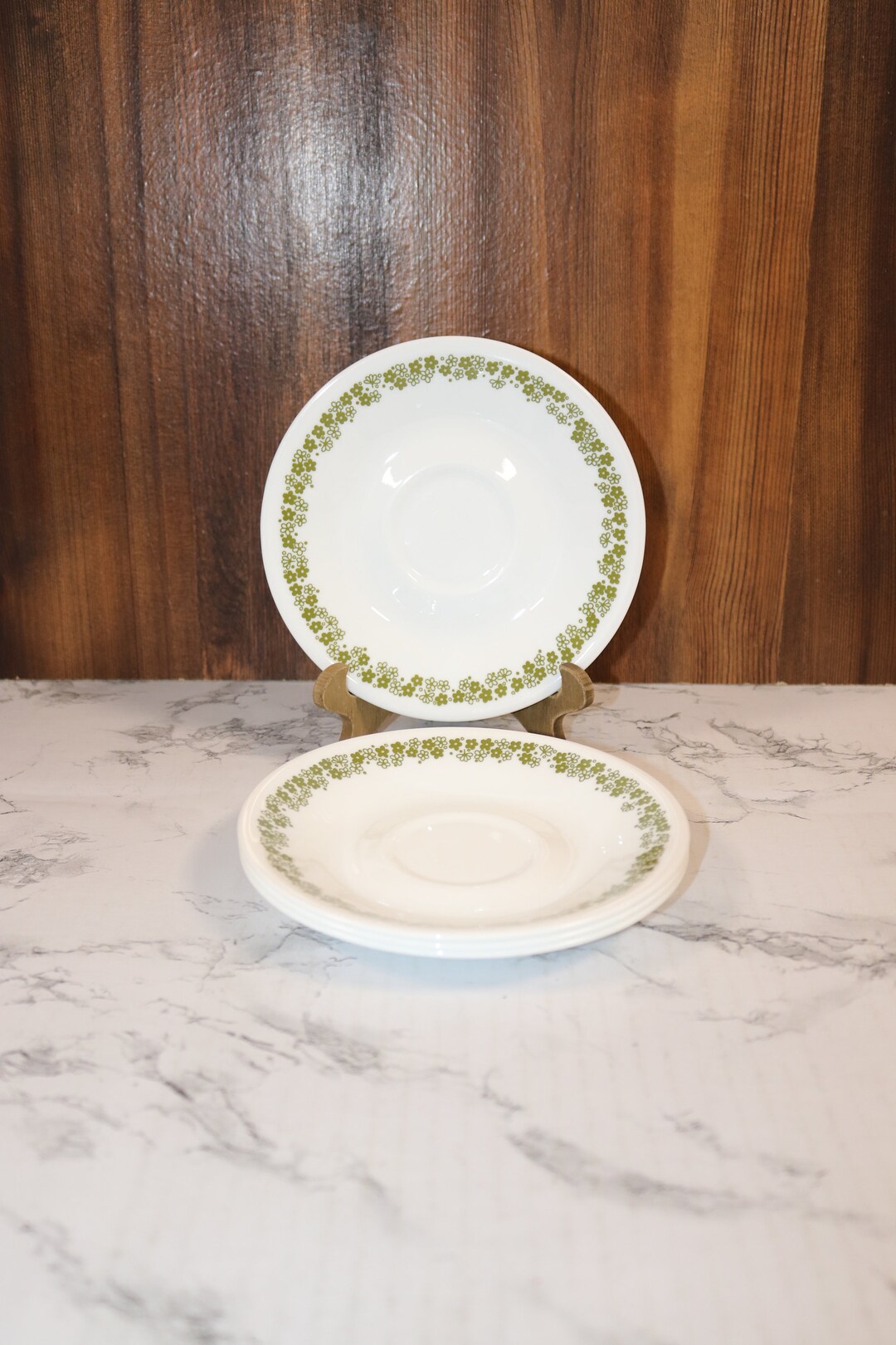 Vintage Corelle Saucers Crazy Daisy Spring Blossom Set of 4 - Etsy
