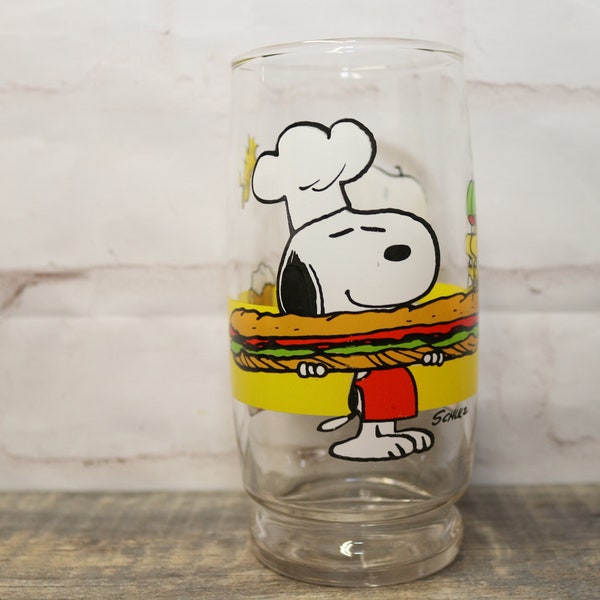 Snoopy Glass - Etsy