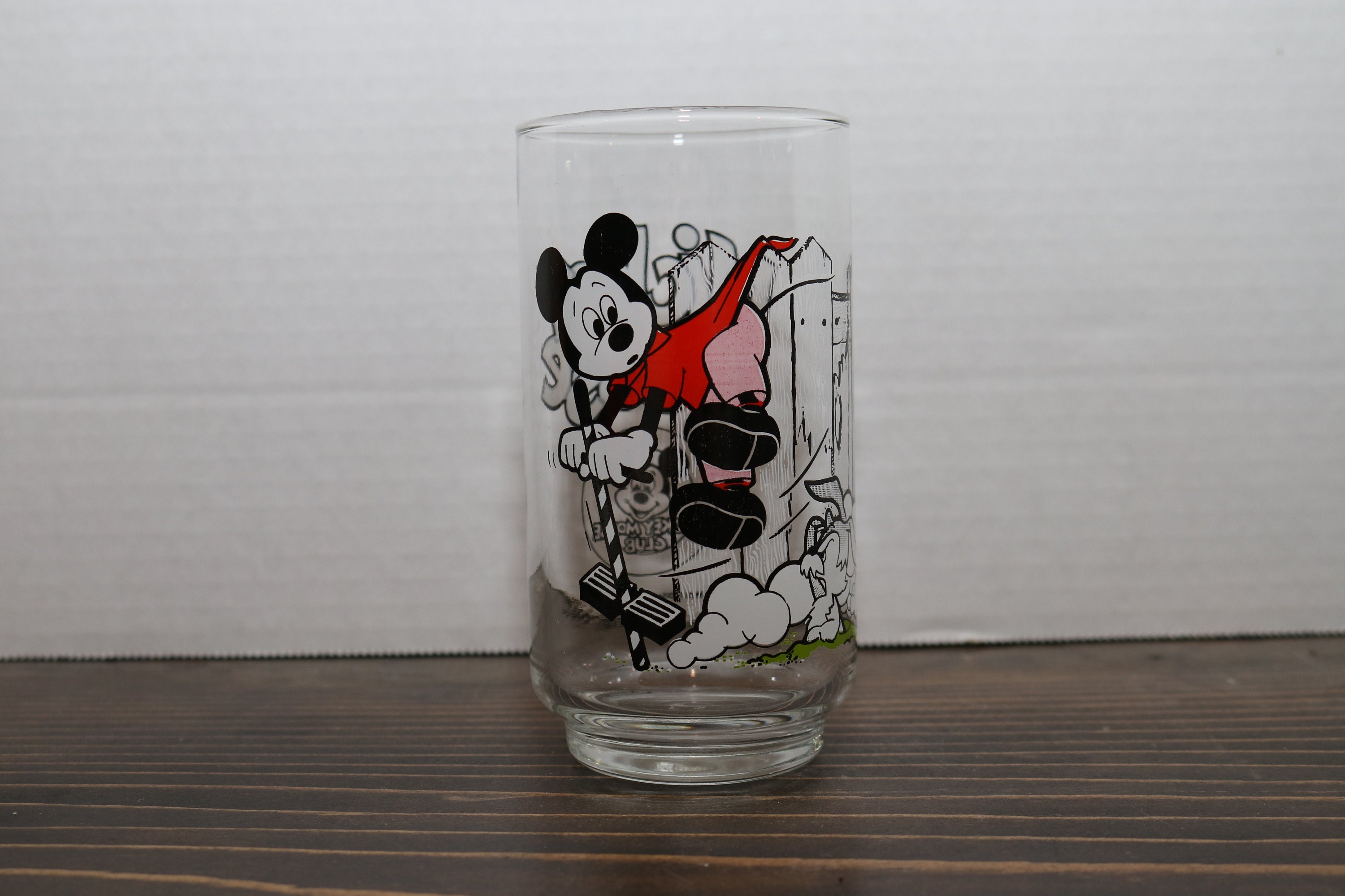 Mickey Mouse Club Mickey Mouse Glass - Etsy