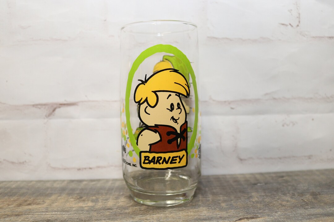 Flintstones Kids barney Pizza Hut Collector Glass - Etsy