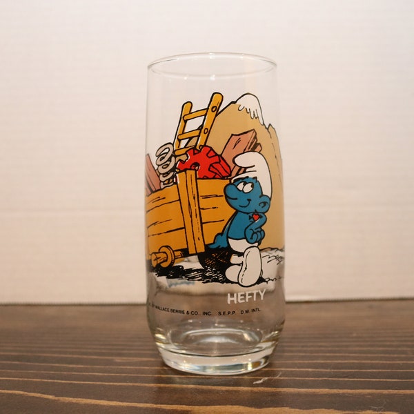 Smurf Drinking Glass - Etsy