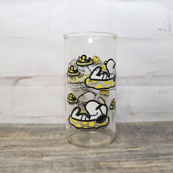 Snoopy Glass - Etsy