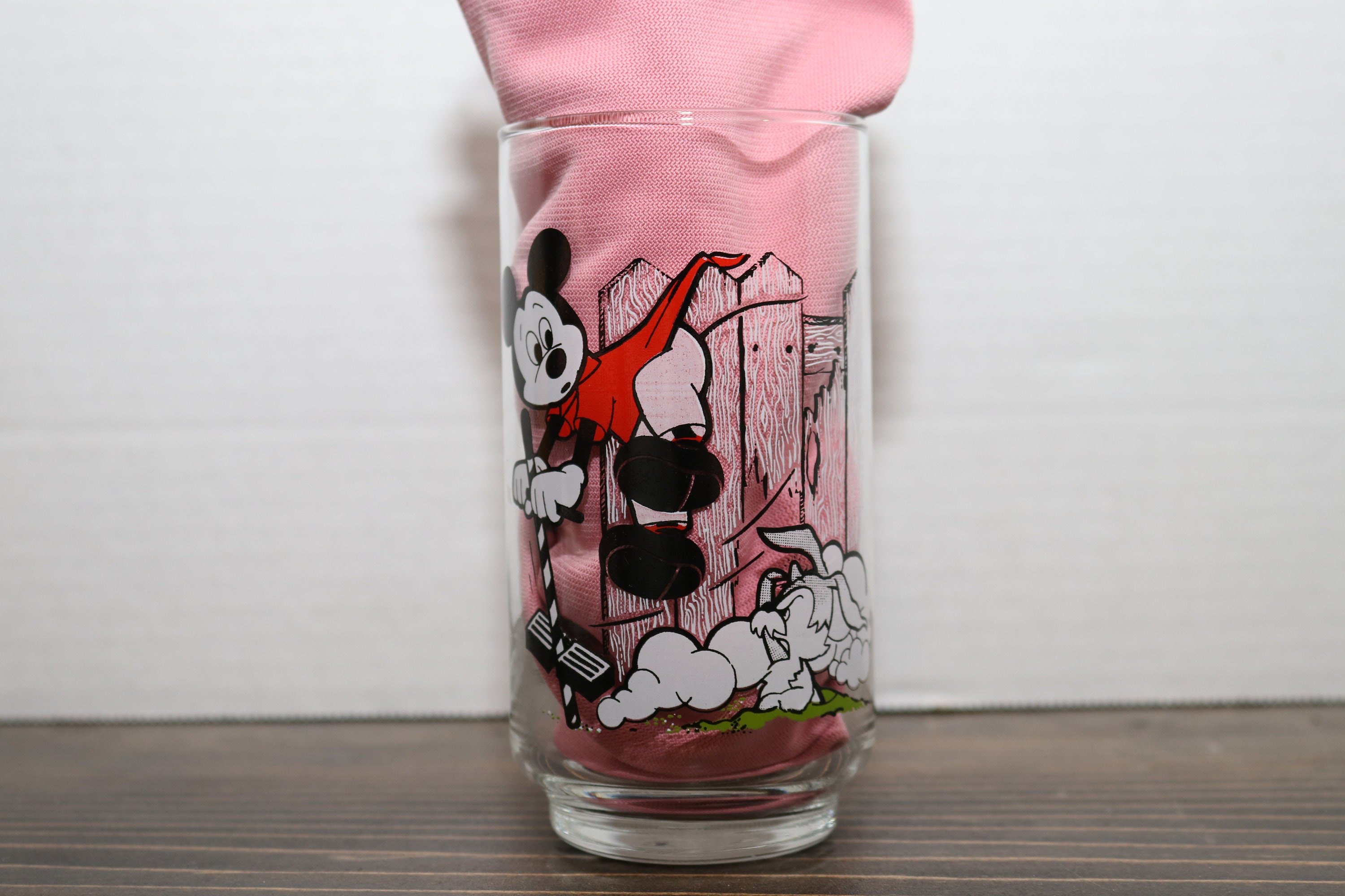 Mickey Mouse Club Mickey Mouse Glass - Etsy