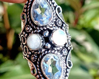 Large Stone Ring | Etsy