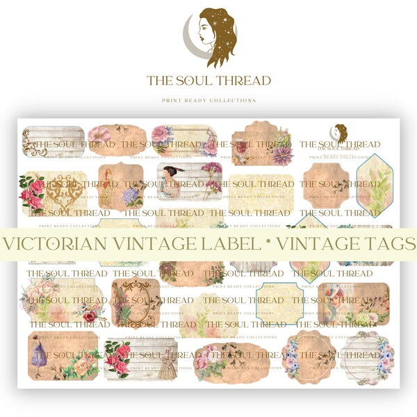 Victorian Labels - Etsy