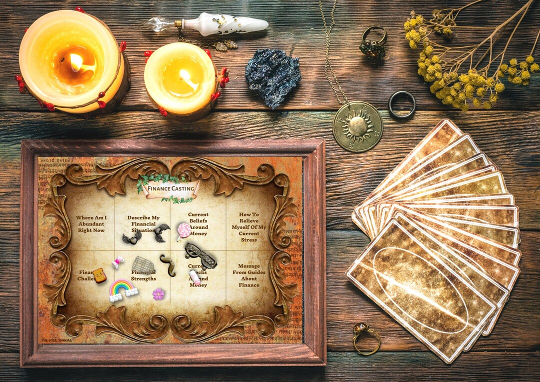 Feuille de coulée de charme. Moulage de charme de tapis. Tarot. Runes. LenOrmand. Pendule ...