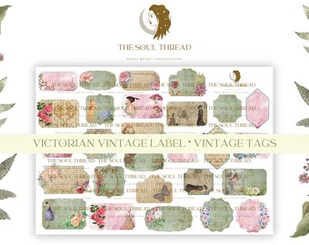 Victorian label - Etsy España