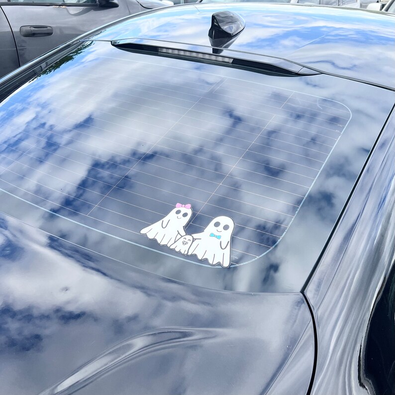 Ghost Family Car Vinyl Decal | Spooky Cute Halloween DIY Vinyl Decal ...