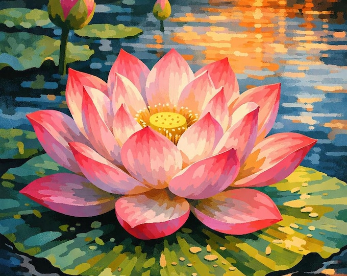 Ritual Activated DIY Lotus of Abundance Paint by Numbers Kit – Feng ...