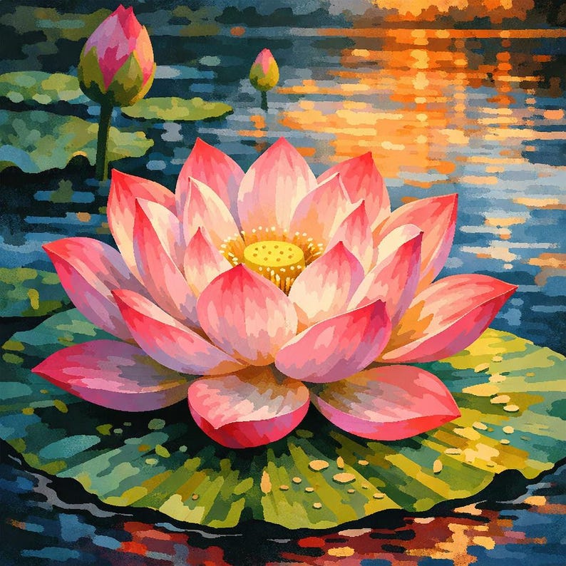 Ritual Activated DIY Lotus of Abundance Paint by Numbers Kit – Feng ...