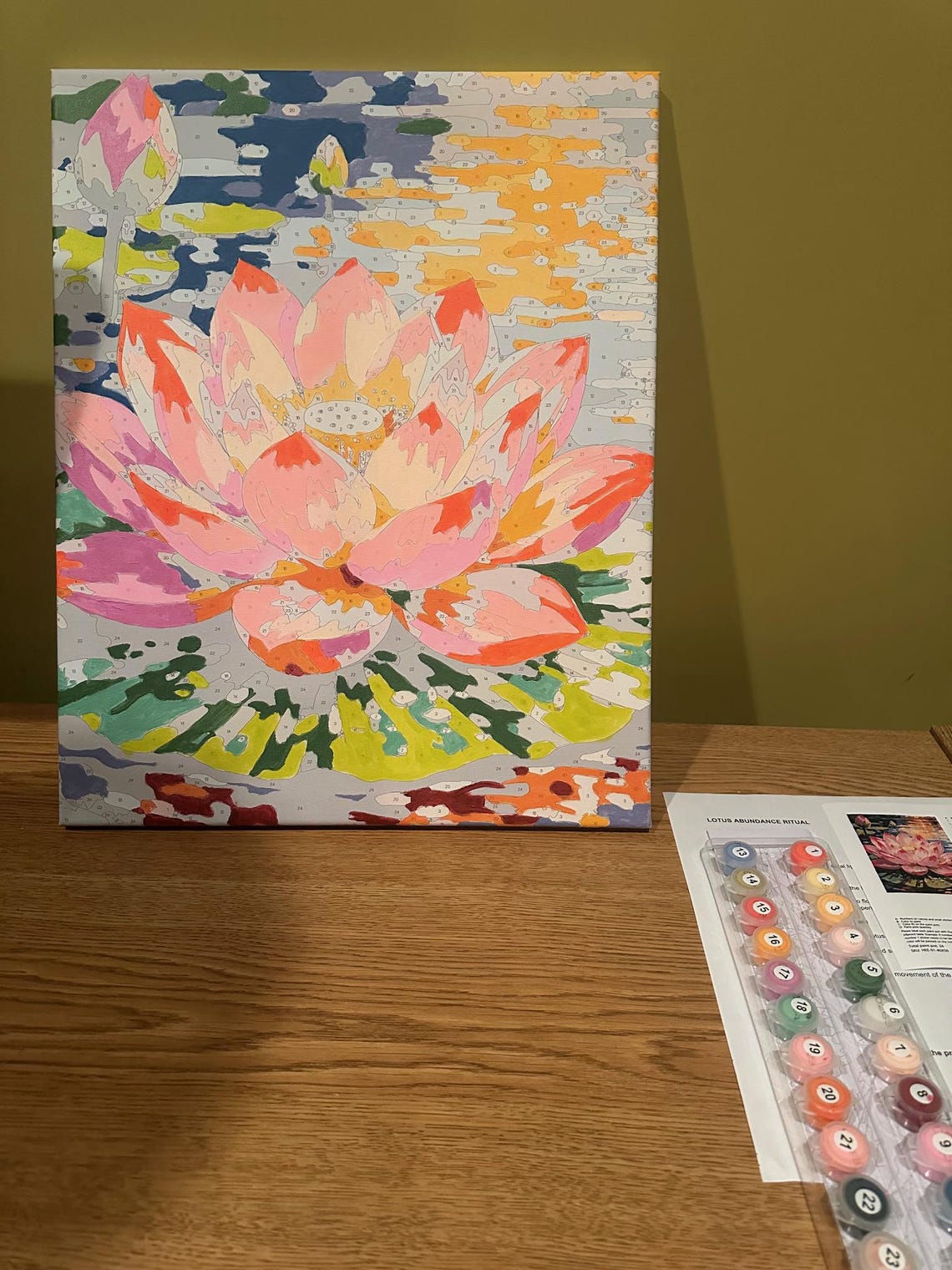 Ritual Activated DIY Lotus of Abundance Paint by Numbers Kit – Feng ...