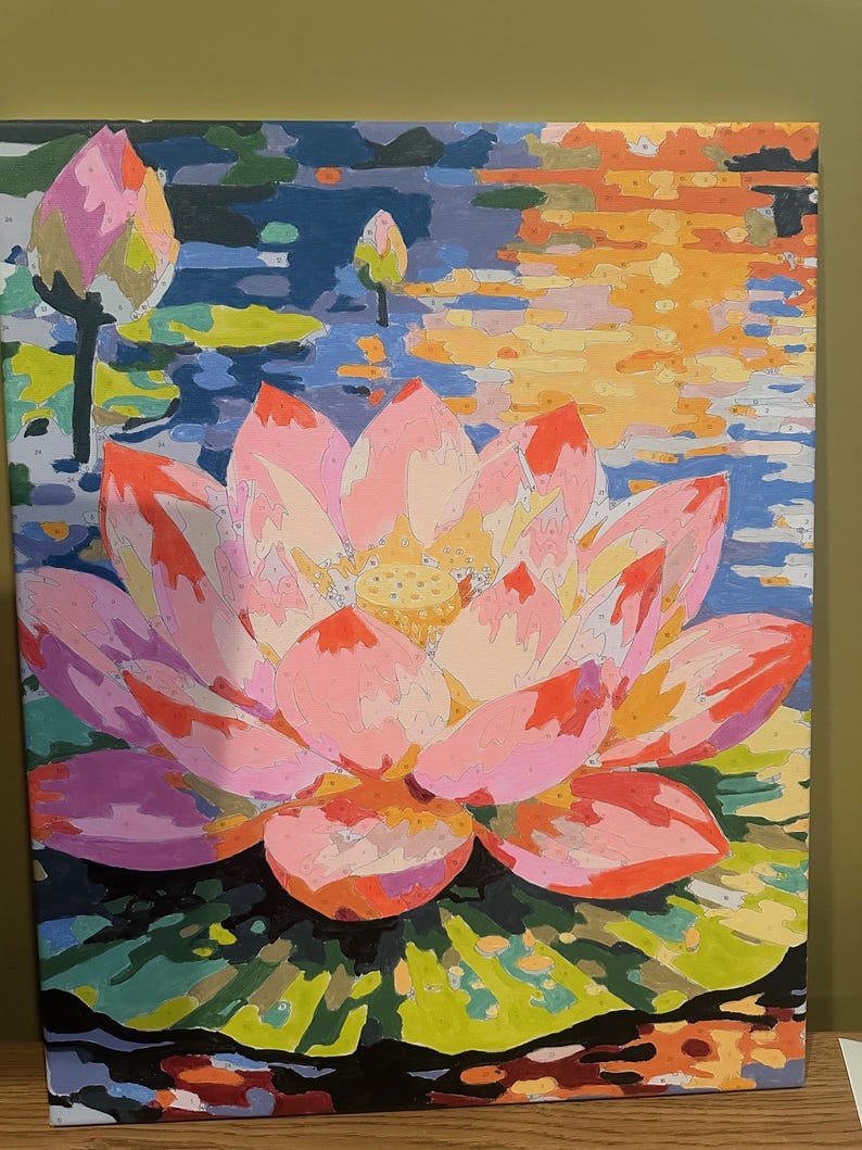 Ritual Activated DIY Lotus of Abundance Paint by Numbers Kit – Feng ...