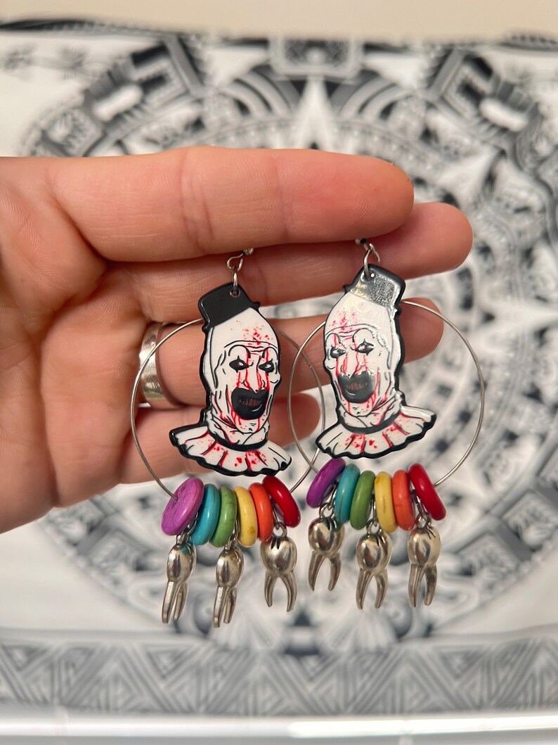 Terrifier Hoops - Etsy