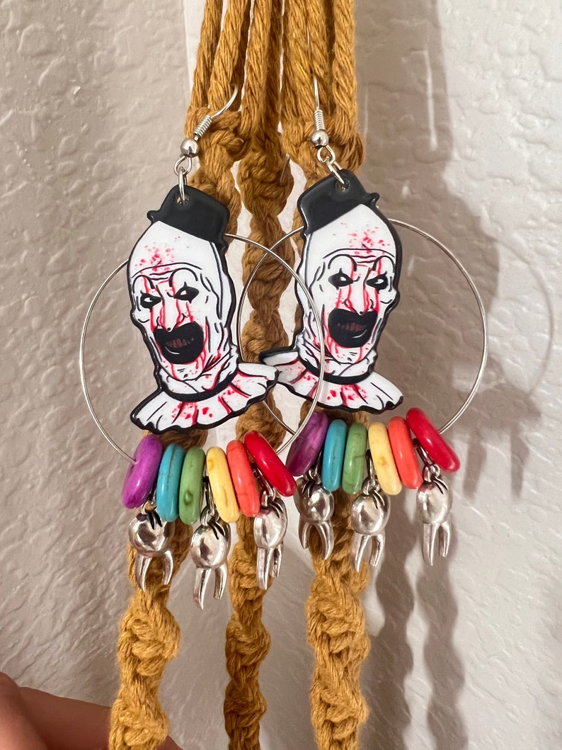 Terrifier Hoops - Etsy