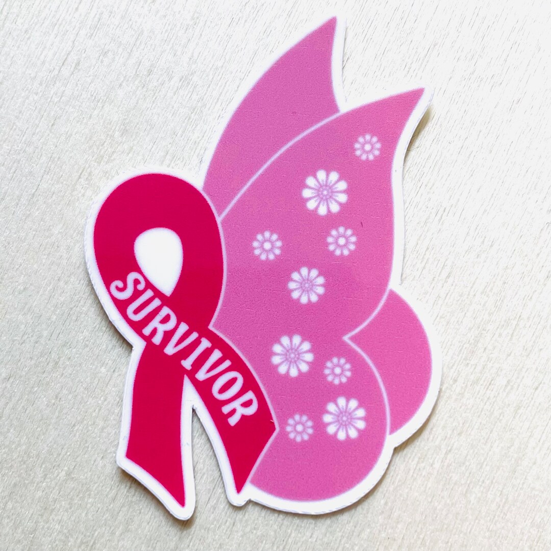 Breast Cancer Awareness/survivor Stickers | Individual | Waterproof ...