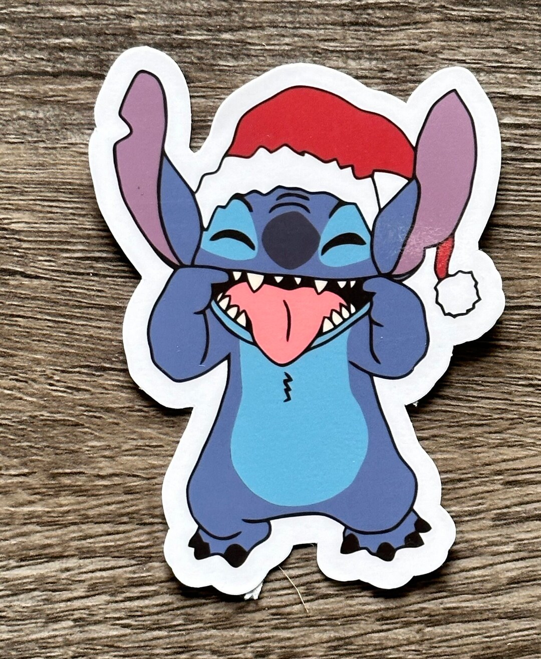 Stich Christmas Santa | Individual | Waterproof Stickers | Weatherproof ...