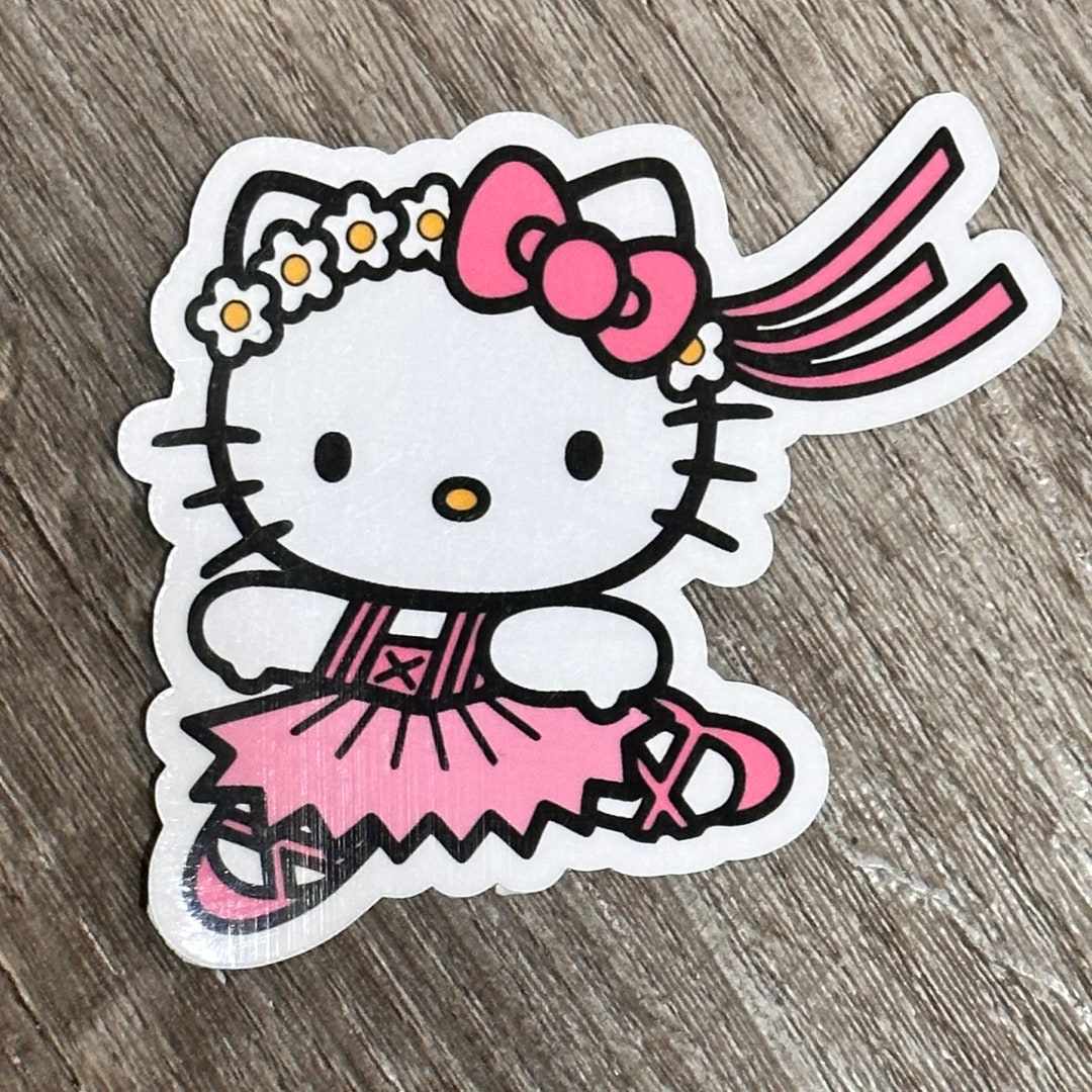 Kitty Ballerina | Individual | Waterproof Sticker | Weatherproof ...