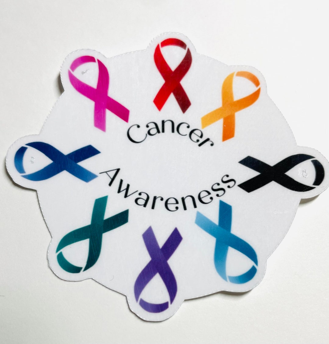 Cancer Awareness Sticker | Individual or in Packs | Waterproof Stickers ...