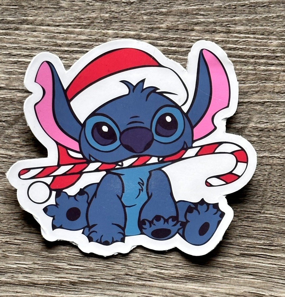 Stich Christmas Santa | Individual | Waterproof Stickers | Weatherproof ...