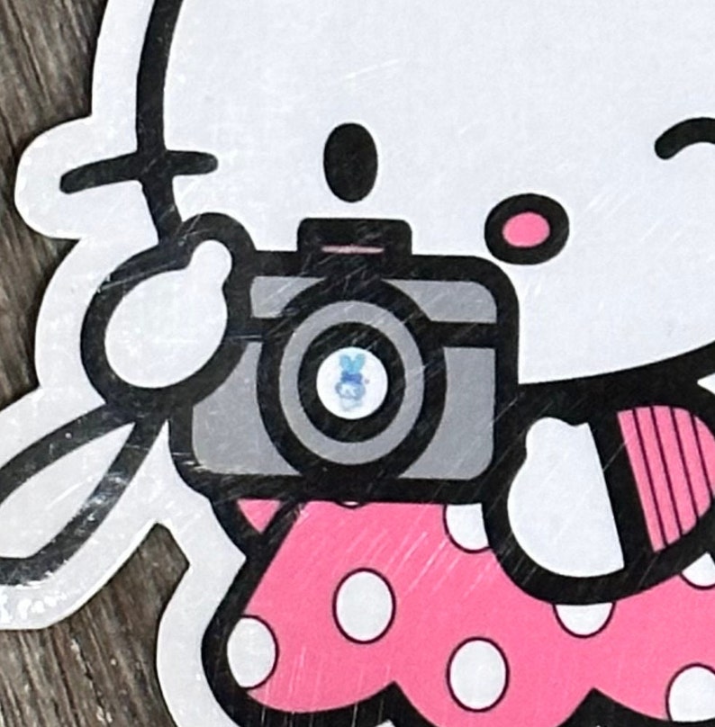 Hello Cat Photographer Individual Waterproof Sticker Weatherproof ...