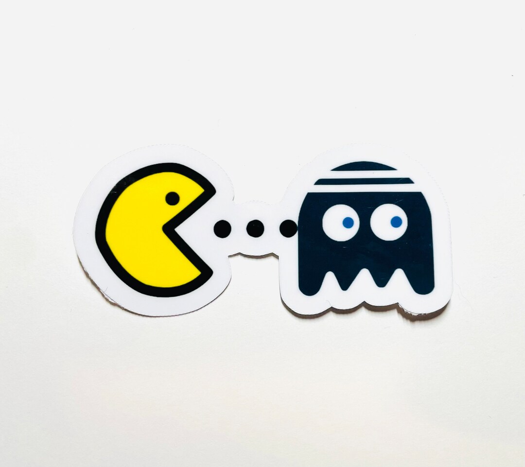 Pac Man | Vintage Video Games | Individual | Waterproof Stickers ...
