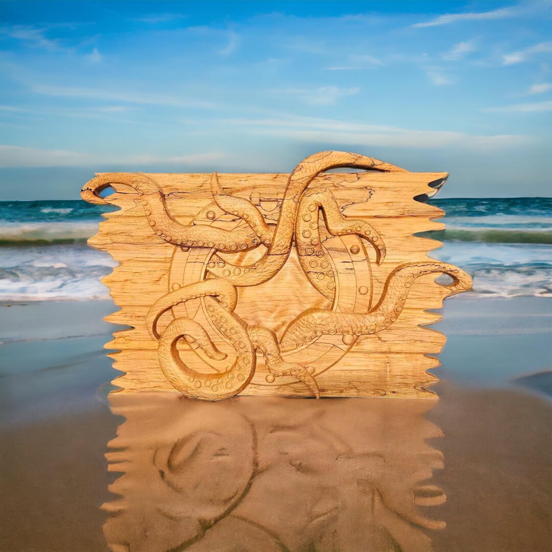 Shipwreck Octupus - Spalted Maple - Etsy