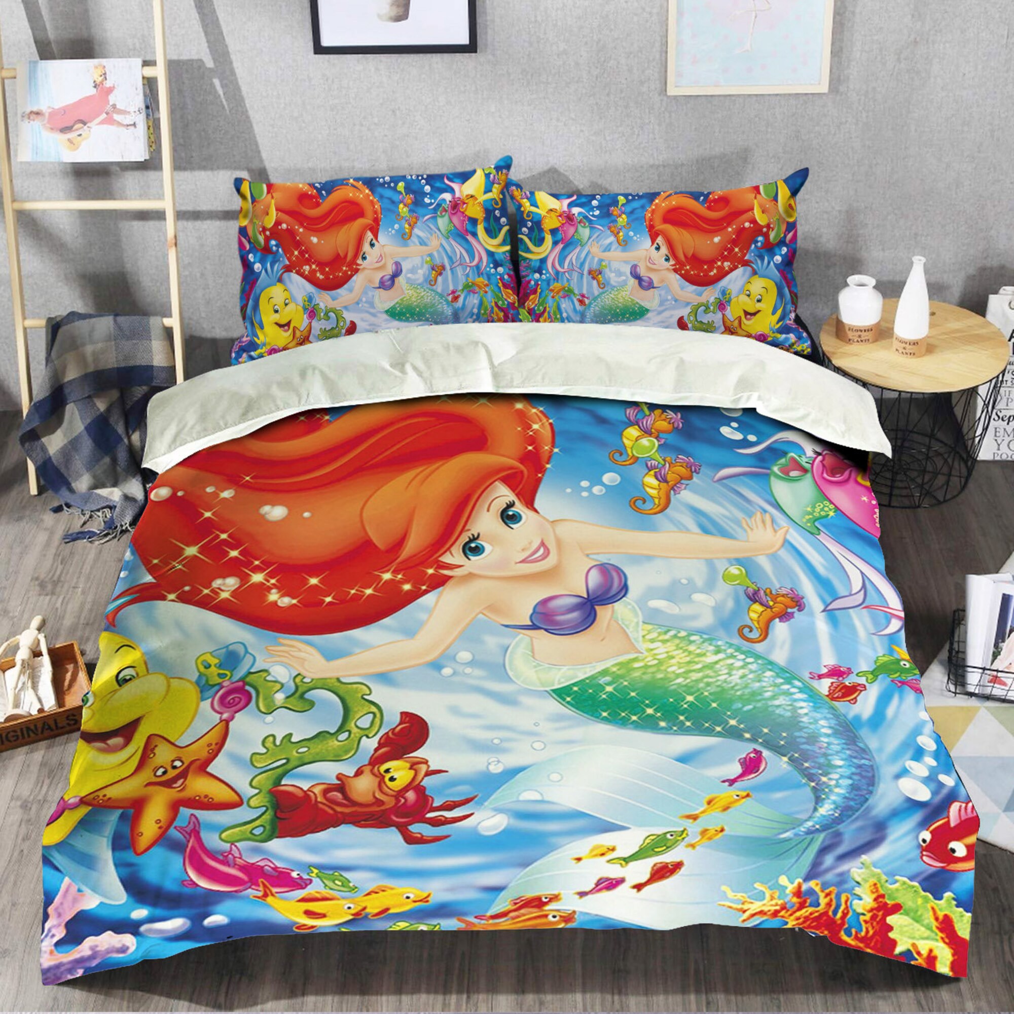 Ariel Little Mermaid Disney Bedding Set