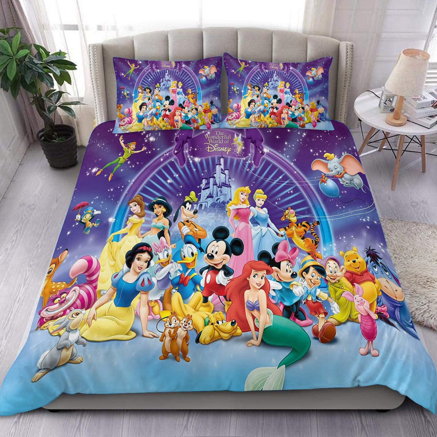 All Disney Characters Bedding Set | Disney Graphic Cartoon