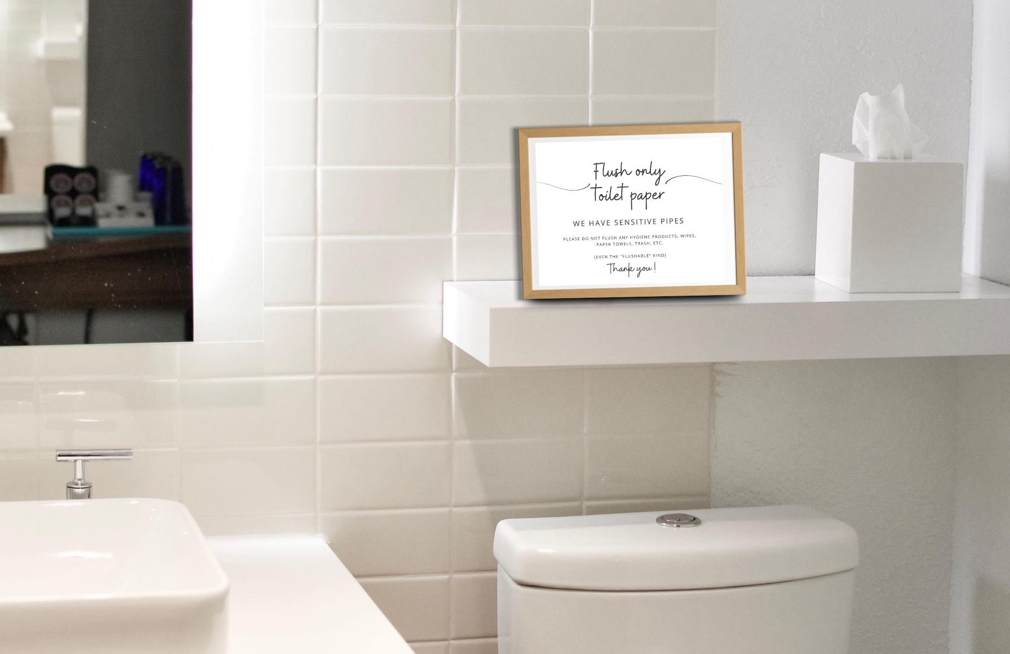 Toilet Sign | Sensitive Plumbing and Pipes | 5x7 Print Out - Etsy